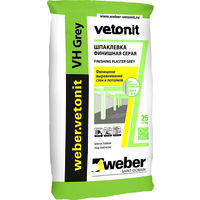 ВЕБЕР-ВЕТОНИТ ВШ / WEBER-VETONIT VH grey шпатлевка цементная серая(20 кг)
